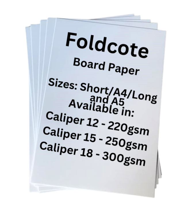 Foldcote High-Quality White Paper Board 220gsm/250gsm/300gsm for Craft ...