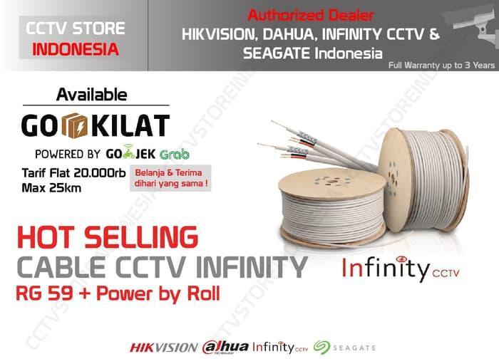 {TERLARIS BISA COD} Kabel CCTV Coaxial Cable RG59 + Power Infinity 1 ...