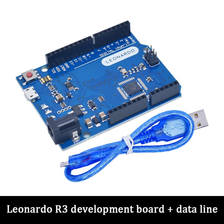 Leonardo R3 Microcontroller Atmega32u4 Development Board With Usb Cable