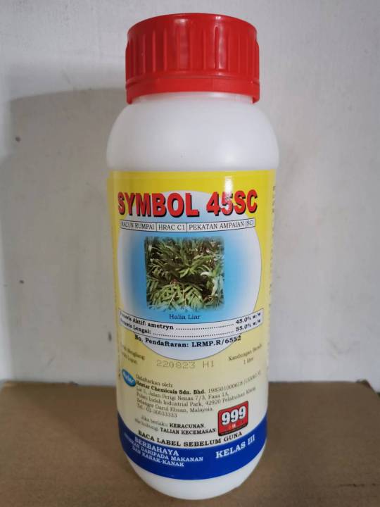 Racun Rumpai / SYMBOL 45SC / 1 Liter / ametryn 45.0% / Racun Rumput ...
