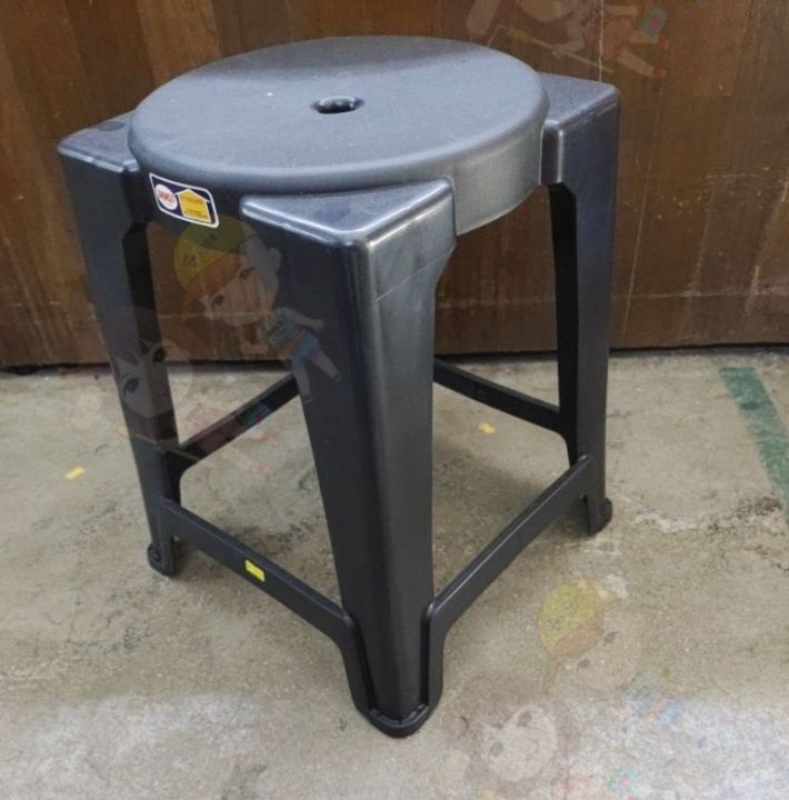 6 X RAYACO Stackable Heavy Duty Plastic Stool Chair Plastic Bench Guest ...