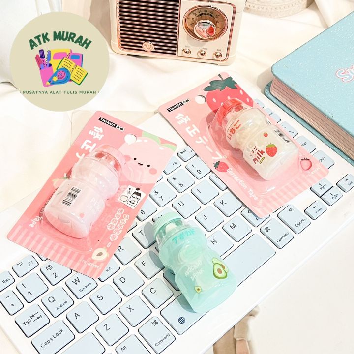 Correction Tape Yakult Bentuk minuman susu korea lucu Tip x Tipex Tip ...