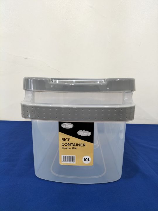 10liters CLEAR RICE BOX STORAGE / RICE CONTAINER / RICE STORAGE ...
