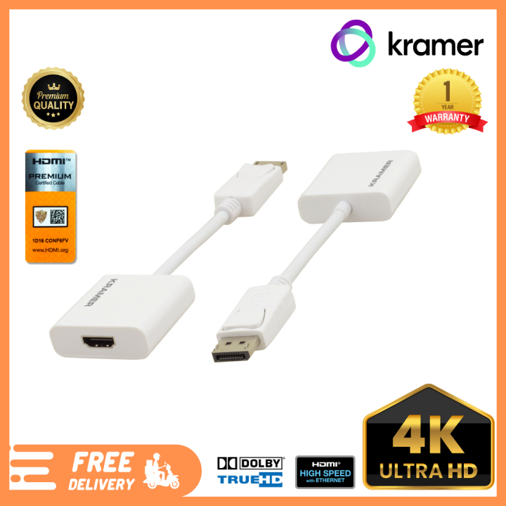 Kramer DisplayPort (M) to HDMI (F) 4K Active Adapter Cable | Lazada.co.th