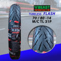 BEAST Flash Tubeless Motorcycle Tires R14 ( 60/80-14 , 70/80-14 , 70/90 ...