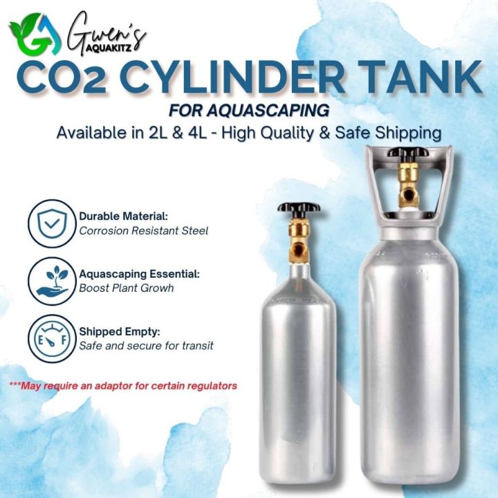 CO2 CYLINDER TANK for Aquarium / Aquascaping - available in 2L and 4L ...