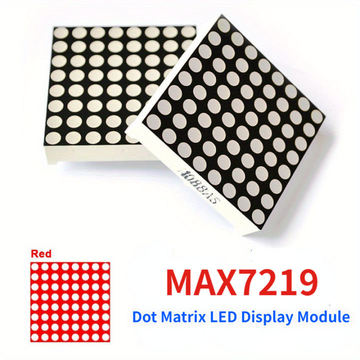 1pc MAX7219 8*8 Dot Matrix LED Display Module, 3MM 1088AS Common cathode Digital Tube For ...