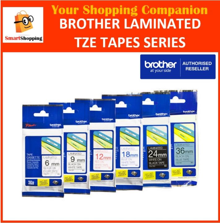 (Original) Brother Label TZE Tape Labeller Tape H107B PT-D400 PT-H110 ...
