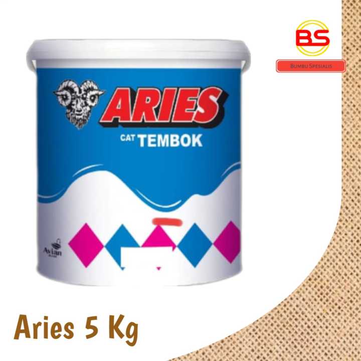 ARIES Cat Tembok Plafon Warna Kaleng Galon 5Kg ALL VARIAN | Lazada ...