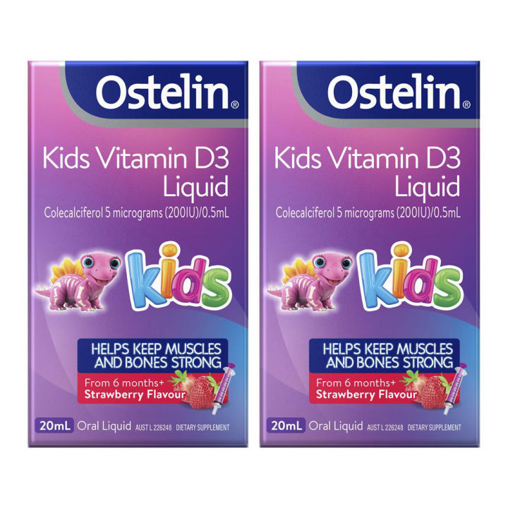 Ostelin Kids Vitamin D3 Liquid 20ml x 2pcs Expiry Sep 2025 - Australia ...