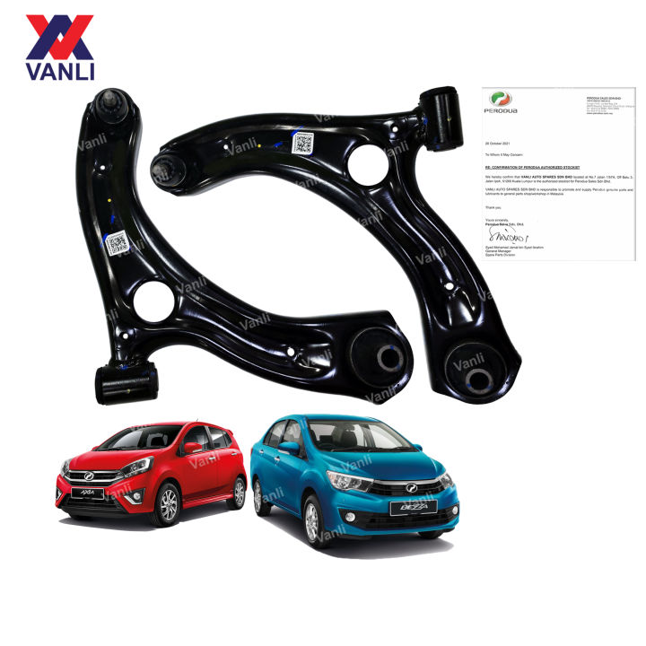Perodua Left / Right Lower Arm with Ball Joint for Perodua Bezza & Axia ...