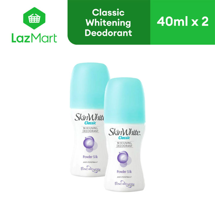 SkinWhite Classic Powder Silk Deo Deodorant 40ml Pack of 2 | Lazada PH