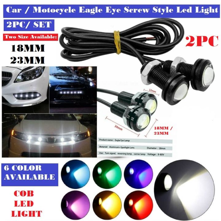 2PCS Car Eagle Eye Led Projector Lens Waterproof 18mm/23mm Car ...