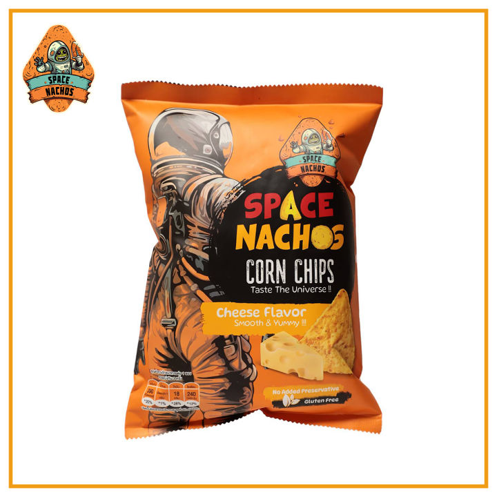 SPACE NACHOS Corn chips ราคาพิเศษ Crispy Tortillas Chips Cheese Flavor ...