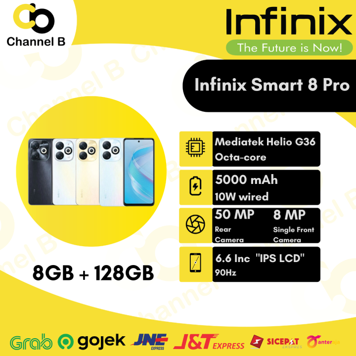 Infinix Smart 8 Pro X6525B - [ Ram 8GB + Rom 128GB ] - Garansi Resmi | Lazada Indonesia