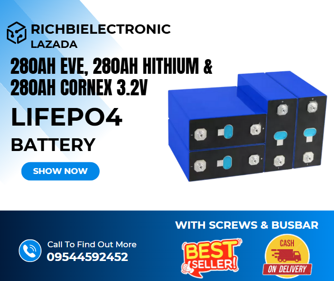 BRANDNEW 280AH EVE, 280AH CORNEX & 280AH HITHIUM 3.2V Prismatic LiFePO4 ...
