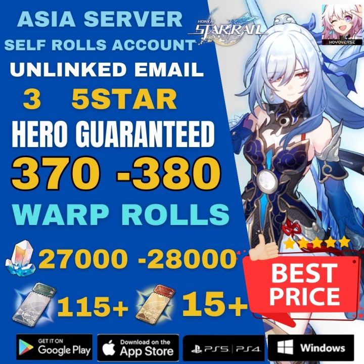 Honkai Star Rail ID Starter Account | Reroll Account Honkai Star Rail | Lazada.co.th