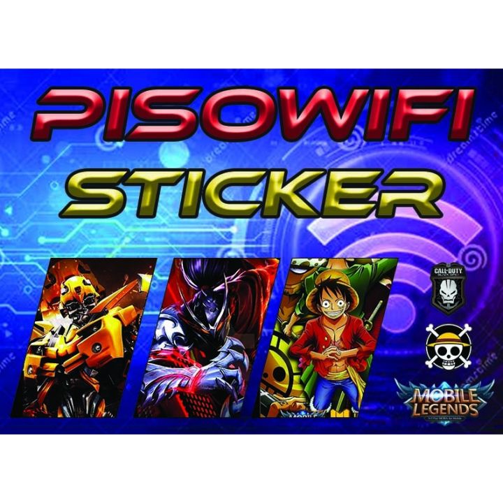 PISO WIFI VENDO FRONT STICKER and TOP STCKER | Lazada PH