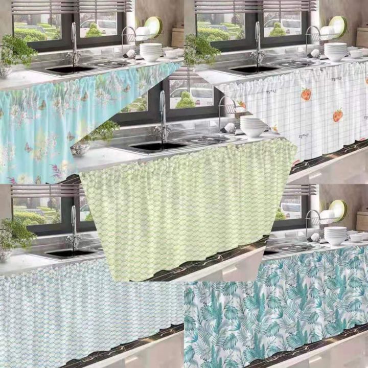 Lababo Sink Kitchen Curtain Short Curtain 150*70cm | Lazada PH