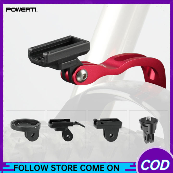 Bike Front Light Holder Aluminum Alloy Fork Install Mount Camera ...