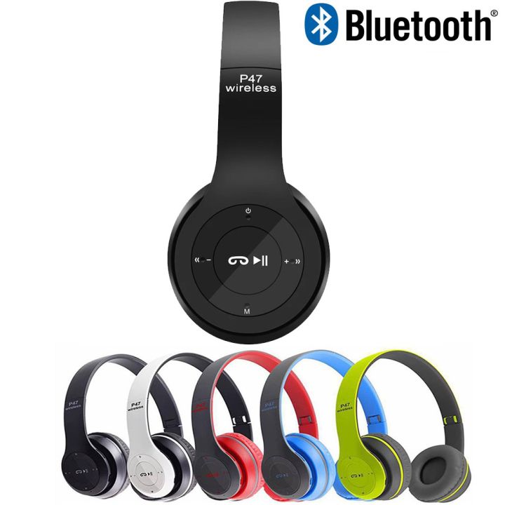 P47 Wireless Bluetooth On-Ear Headphone Headset | Lazada PH