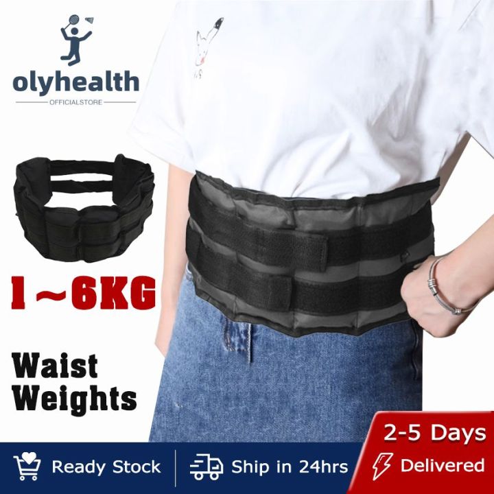 (1Pcs) Waist Weights 1~10KG Adjustable Waist Iron Weights Iron Strength ...