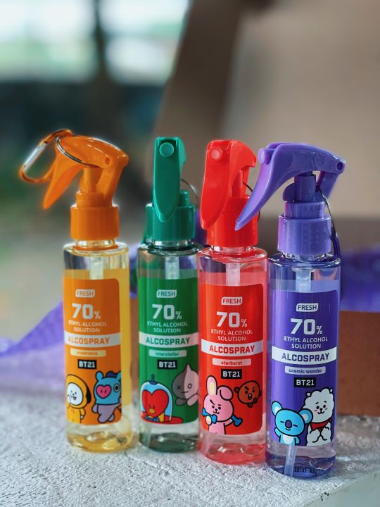 100ML BTS BT21 Fresh Ethyl Alcohol Spray Bottle | Lazada PH