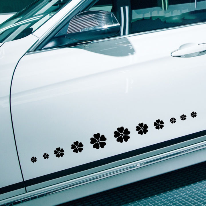 Floral Bloom: Waterproof Vinyl Car and Motorcycle Sticker Decals Set ...