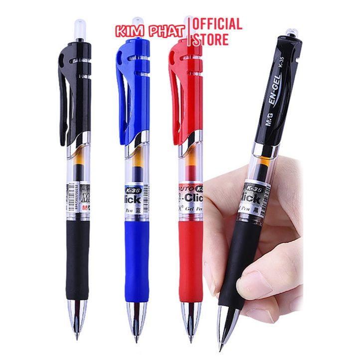 Bút bi nước mực Gel M&G K35 Engel Click Ngòi 0,5mm / Ruột thay thế G5 ...