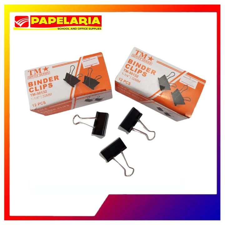 Binder Clips TM Black 12PCS/BOX | Lazada PH