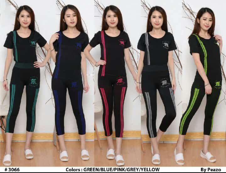 baju senam/Stelan baju senam/aerobic/pakaian olahraga wanita | Lazada ...