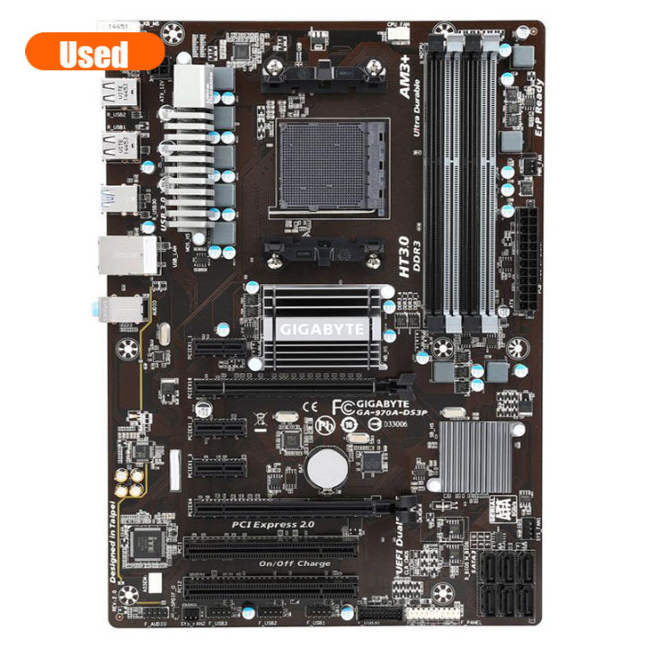 Used Gigabyte original motherboard GA-970A-DS3P Socket AM3AM3 DDR3 970A ...