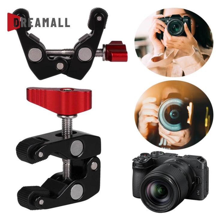 Magic Arm Clamp with 1/4in 3/8in Hole Articulated Arm Crab Claw Super Clip Holder for DSLR ...