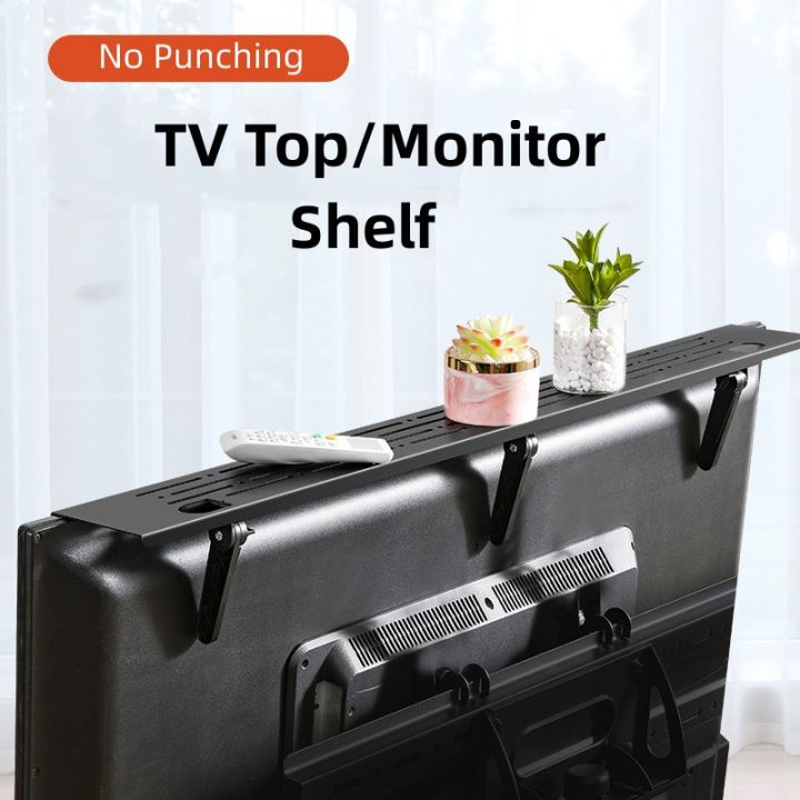 TV Set-Top Box Rack Punch-Free Computer Monitor Holder Bracket Top ...
