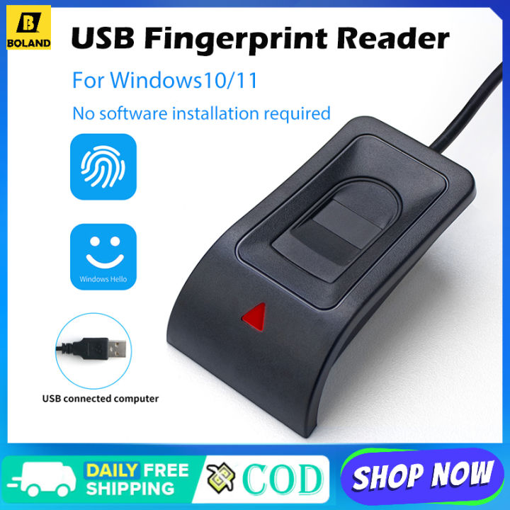 Boland USB Fingerprint Reader For Windows10/11 Windows Hello Plug-and-Play Automatic Driver ...