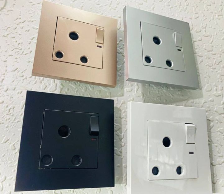 15A PALAM DINDING 3 LUBANG / SWITCH SOCKET 15A OUTLET 3 ROUND HOLE 1 ...