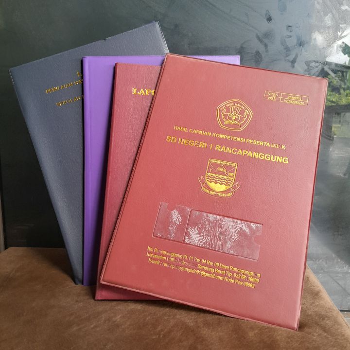 Sampul Raport Map Ijazah Raport Logo Sekolah Sendiri Costum | Lazada ...