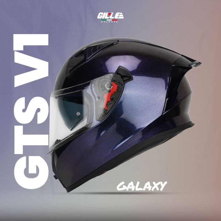 Gille 135 GTS SERIES V1 Galaxy Full Face Dual Visor Motorcycle Helmet ...