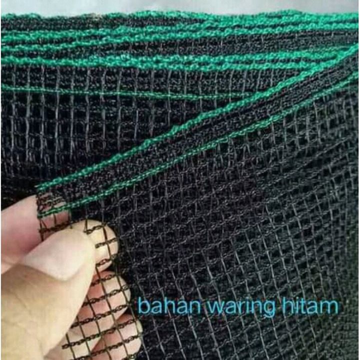 Jaring Ikan Waring Hitam RK Anti Geser / Pagar Kebun dan Kolam HARGA ...