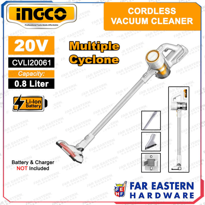INGCO Cordless Vacuum Cleaner 20V CVLI20061 Multiple Cyclone INPTCL ...