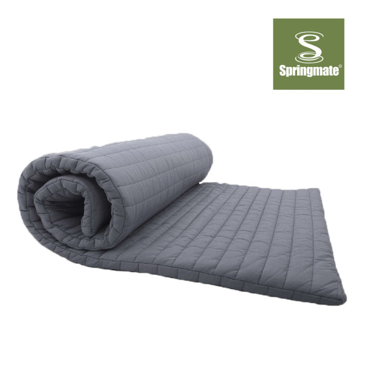 Springmate ที่นอนปิกนิกยางพาราธรรมชาติ ขนาด 3 ฟุต [คลาสสิค เกรย์ (สีเทาเข้ม)] | Lazada.co.th