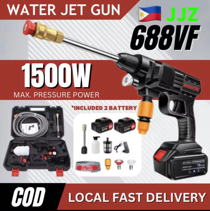 JJZ 2023 pressure washer 48V 2 batteries portable car machine set ...