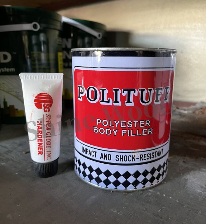 S.W Polituff Polyester Body Filler with Hardener 1Liter/4Liter #128 ...