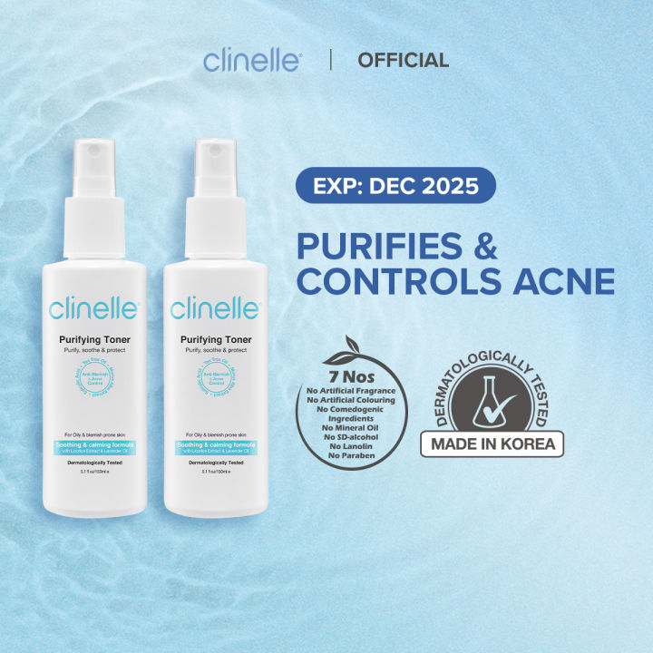 Clinelle Purifying Toner 150ml Twin Pack (Exp: Dec 2025) - Maintain ...