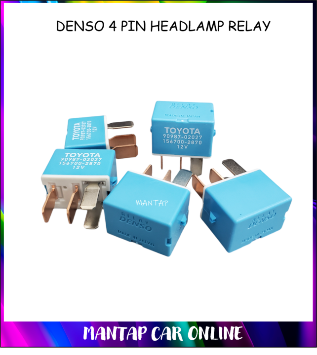 DENSO 4PIN HEAD LAMP RELAY / POWER RELAY (MADE IN JAPAN) | Lazada