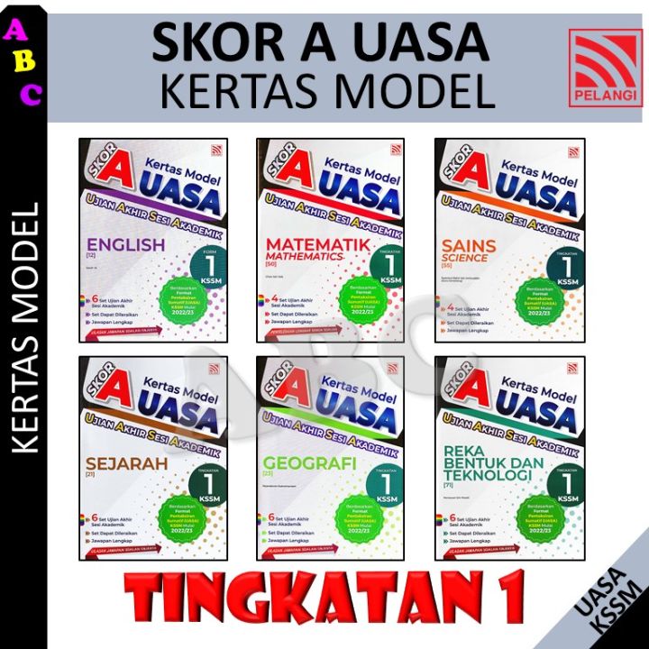SKOR A KERTAS MODEL UASA TINGKATAN 1 KSSM - ENGLISH/GEOGRAFI/SAINS/ RBT ...