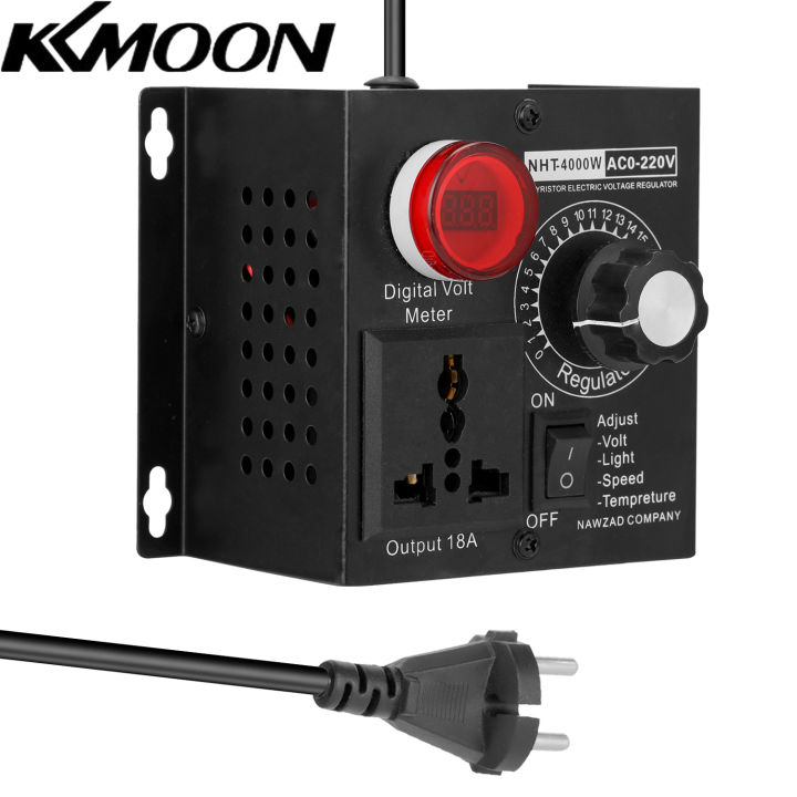 KKmoon AC 220V 4000W Compact Variable Voltage Controller Portable Speed ... KKmoon AC 220V 4000W Compact Variable Voltage Controller Portable Speed ...