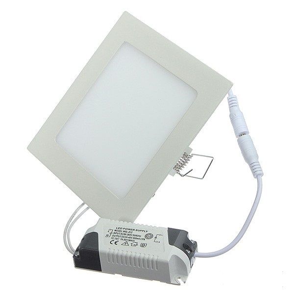 25w Square Led Panel Recessed Kitchen Bathroom Ceiling Lamp Ac85-265v ...