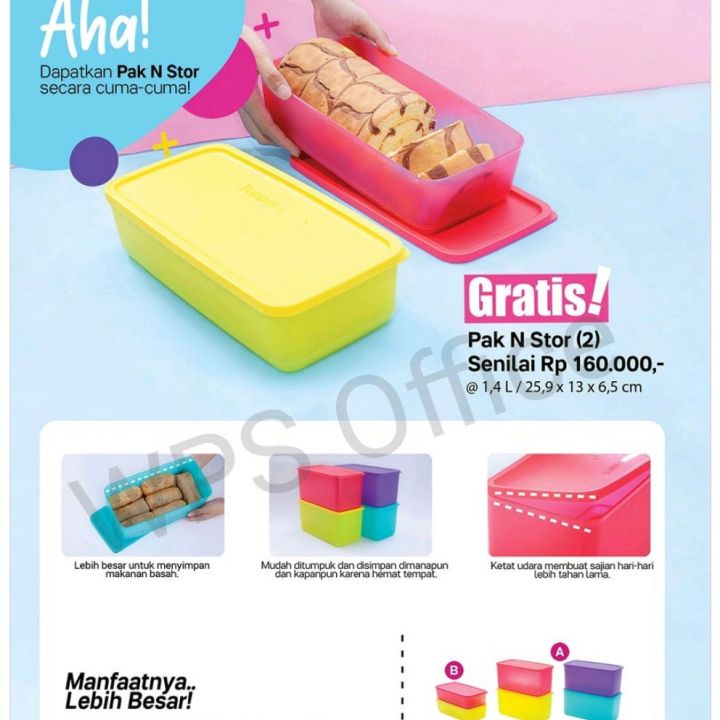 Pak N Stor Tupperware - Toples Tupperware | Lazada Indonesia