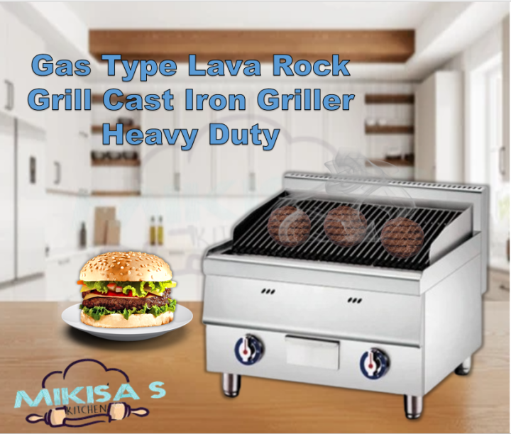 Commercial Gas Type Lava Rock Grill Cast Iron Grills Heavy Duty | Lazada PH